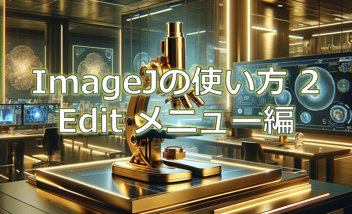 ImageJの使い方 2 ーEditメニュー編ー｜Tools for RadTech